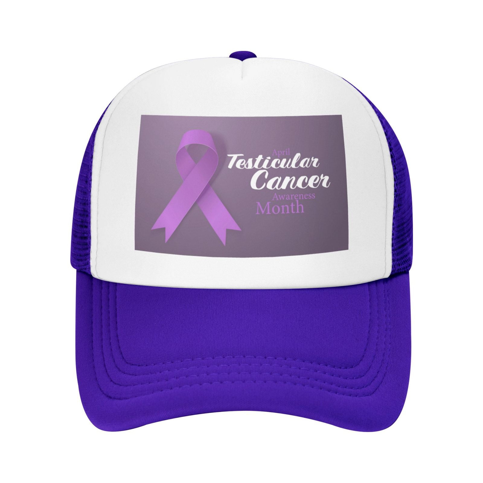 April is Testicular Cancer Awareness Month Hats for Men Women Mesh ...