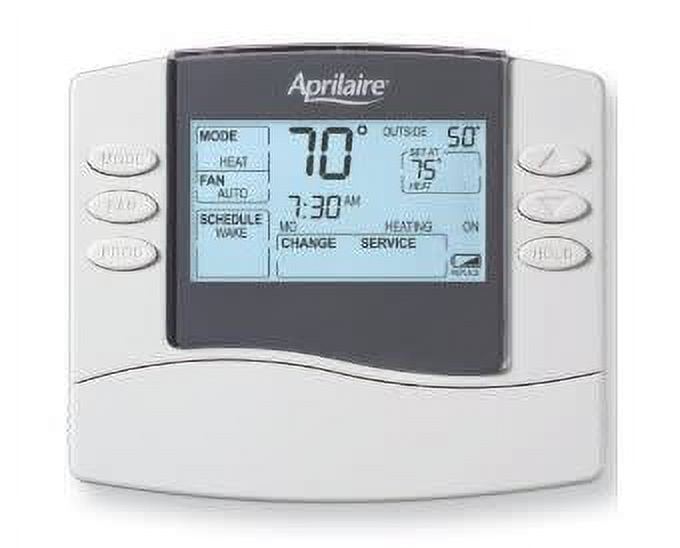 Aprilaire 8463 Thermostat, Programmable Dual Powered Thermostat - 1 ...