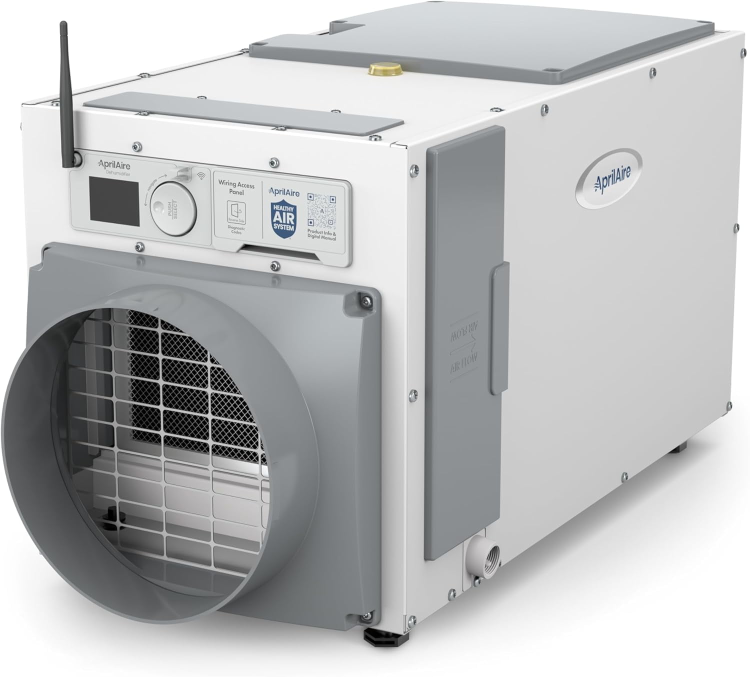 Aprilaire E100W - Wi-Fi Enabled Whole House Dehumidifier, 100 Pints ...