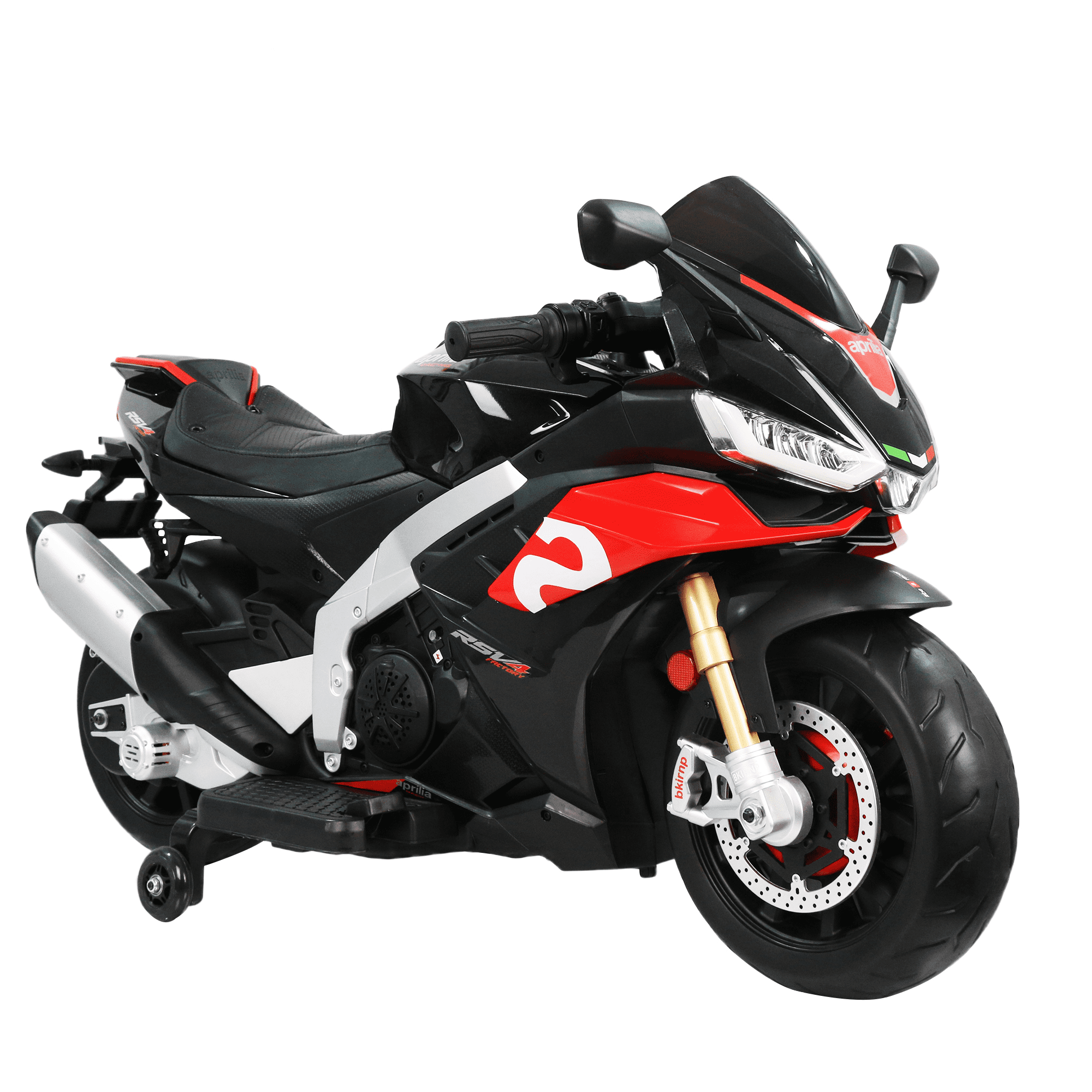 Aprilia 24V Kids Motorcycle Electric Motorbike Ride on Toy w/LED Lights ...