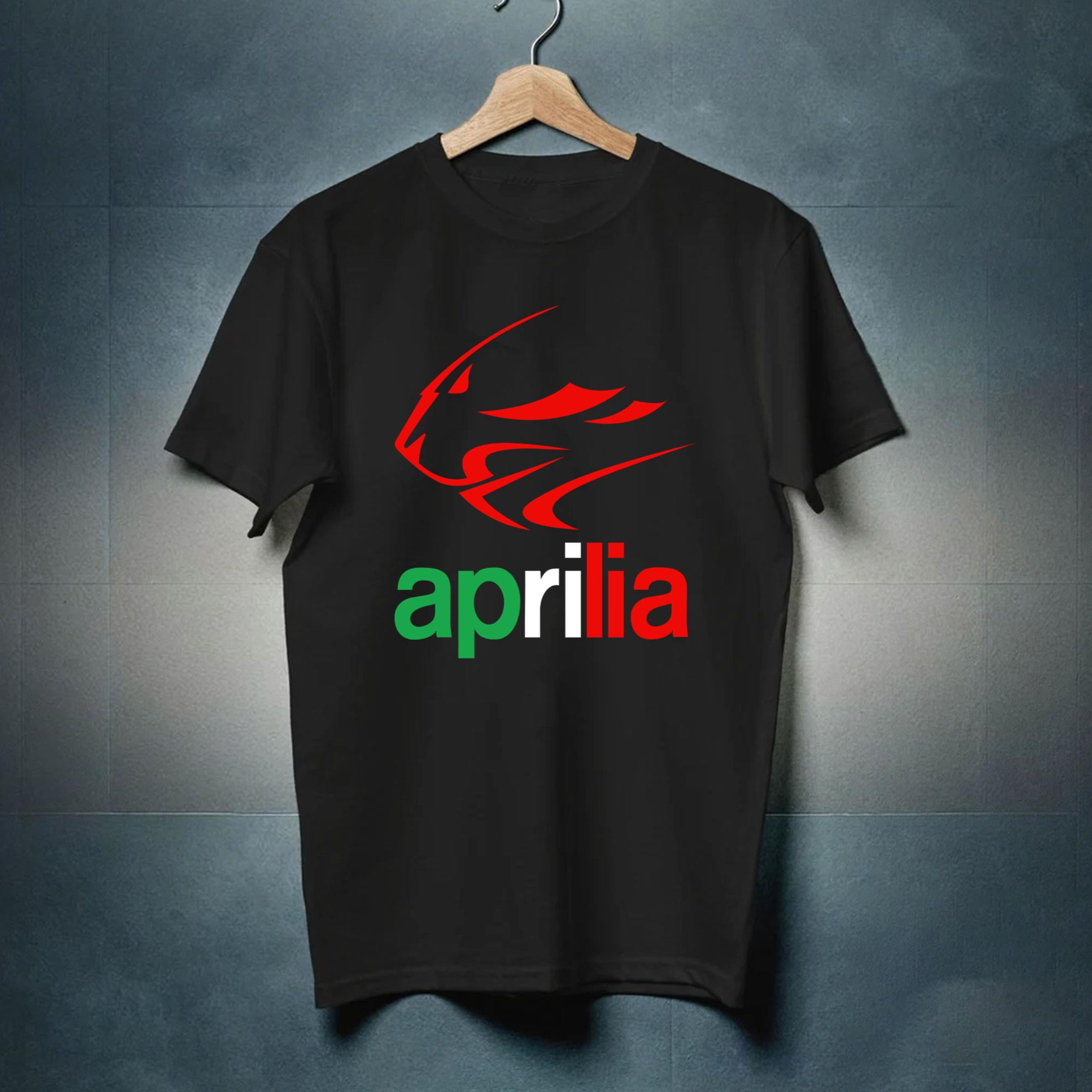 Aprilia Italian Motorcycles Men's Black T-Shirt Size S to 5XL-TH35107 ...