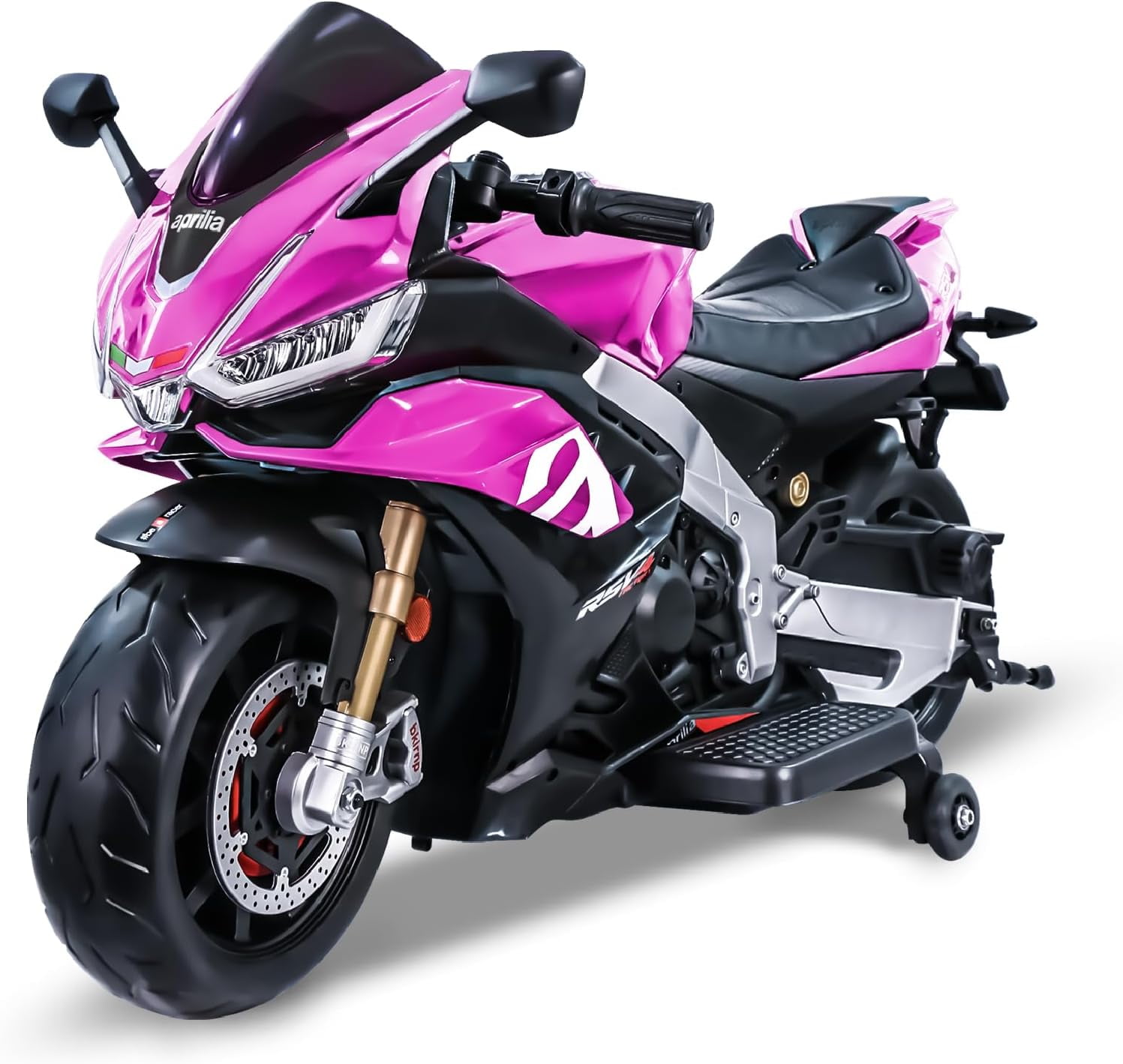 Aprilia Licensed 24V Kids Electric Motorcycle, Max Speed 10mph Ride-On ...