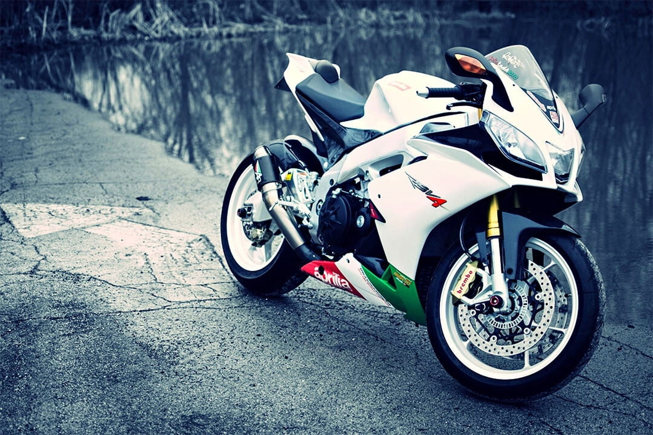 Aprilia RSV4 Luxury Motorcycle Sports Vehicle Wall Art Home Decor ...