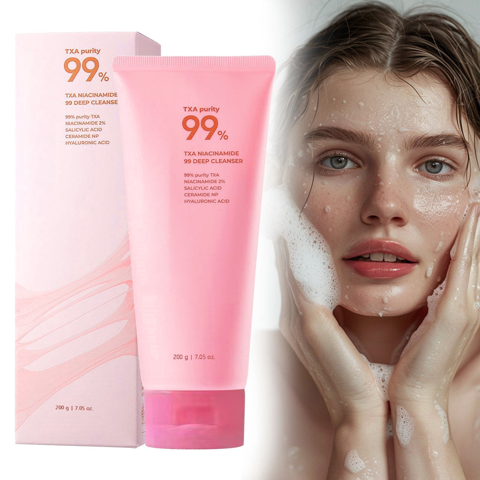 APRILSKIN TXA Niacinamide 99 Pore Care Pink Bubble Gum Deep Cleanser ...