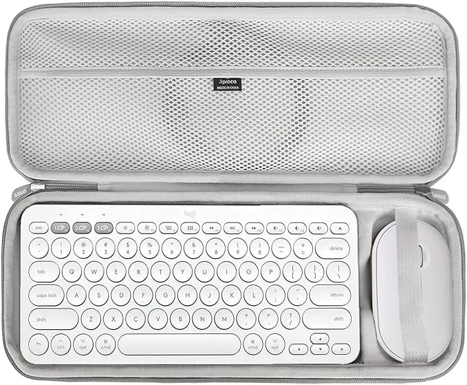 Aproca Grey Hard Travel Storage Case, for Logitech K380 Multi-Device ...