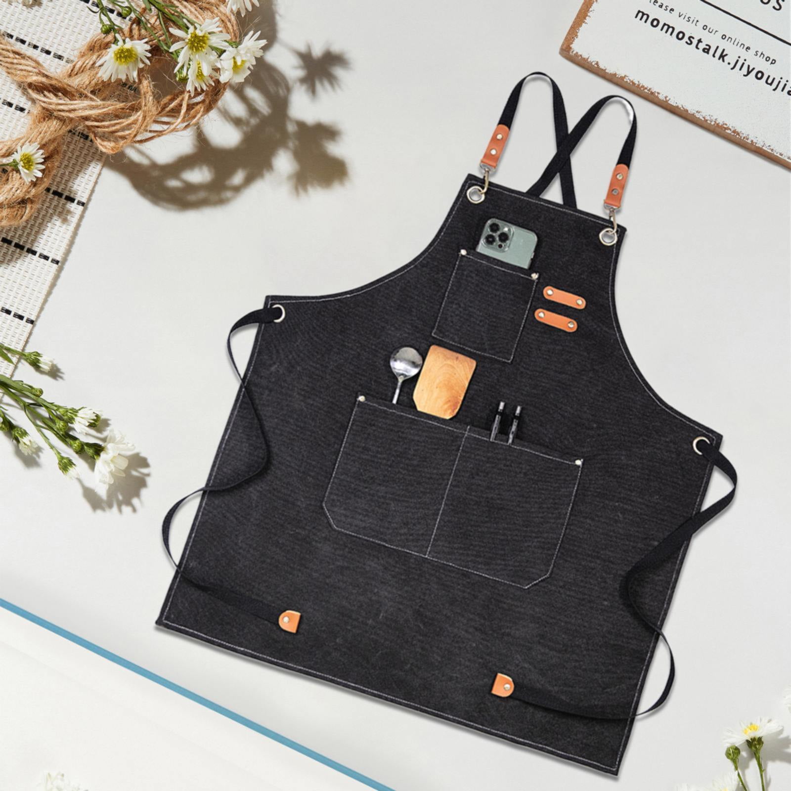 Apron 1Pc Full Body Oil Proof Cotton Apron Milk Tea Coffee Shop Home ...