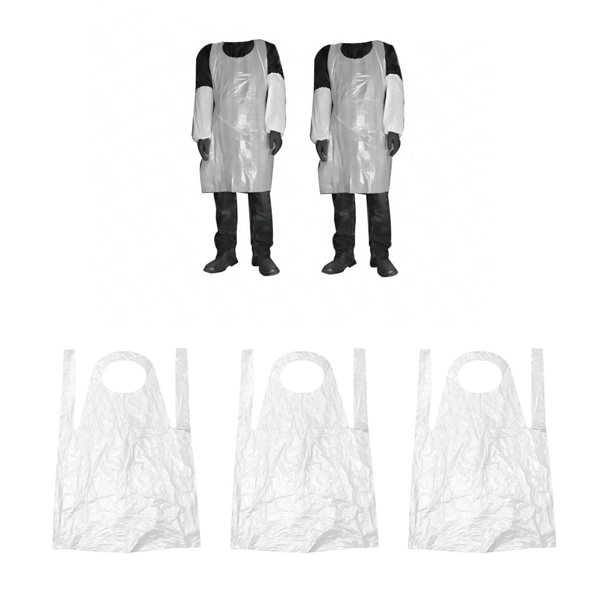 REOFLYUP Plastic Aprons For Women Transparent Comfortable 100Pcs Home ...