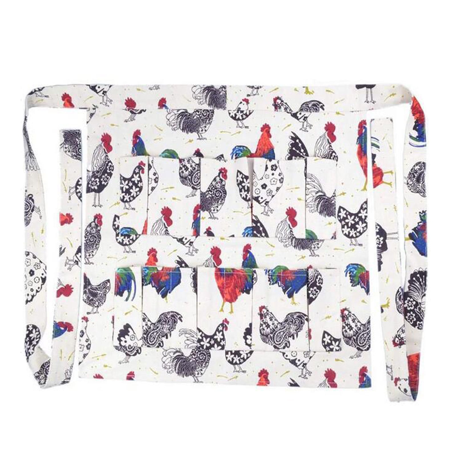 Apron Durable Eggs Gathering Apron 12 Deep Pockets Hold Chicken ...