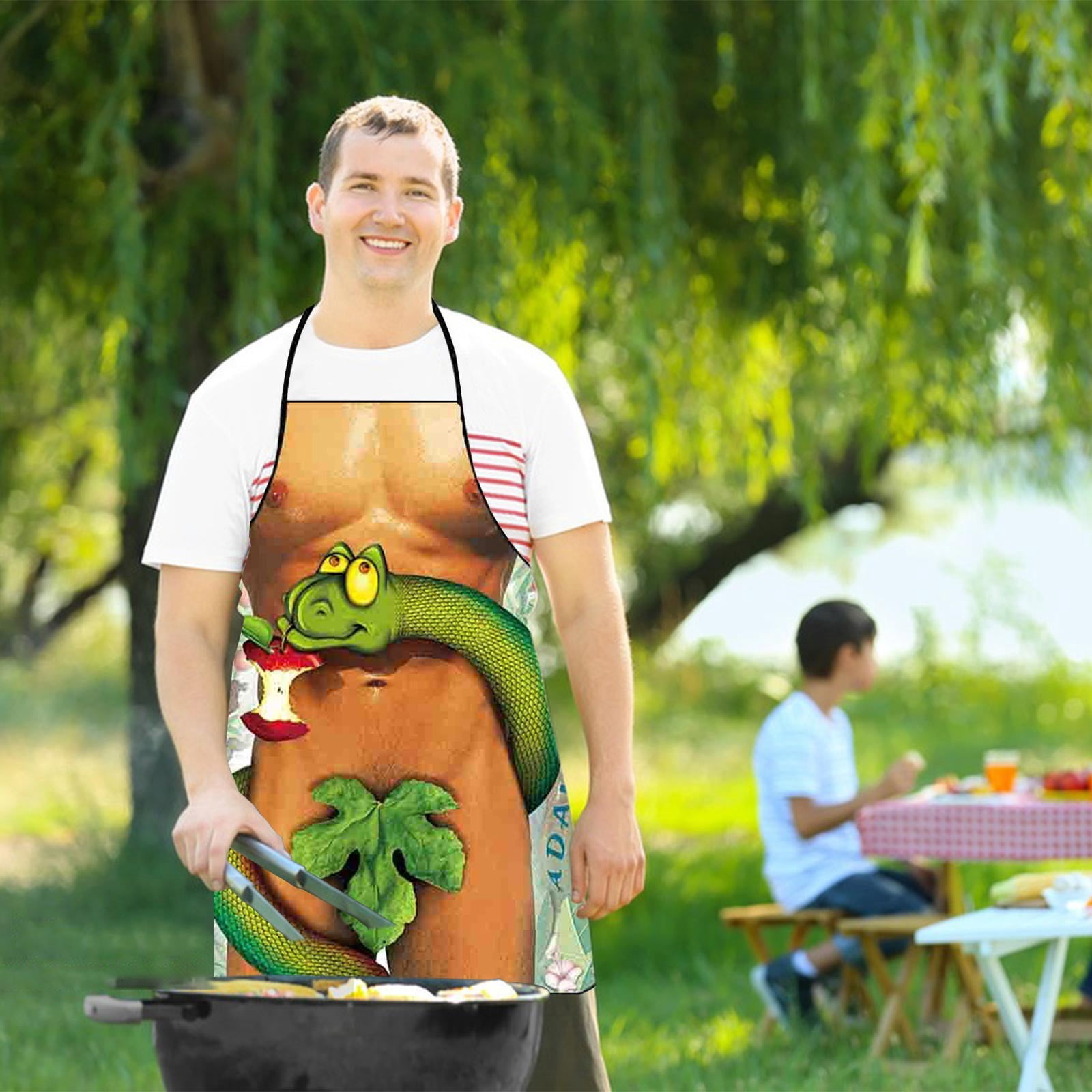 Apron,Funny Personality Creative Apron Muscle Men's Apron Bikini Series ...