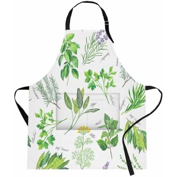 Apron Home Kitchen Cooking Baking Gardening for Women Men With Pockets ...
