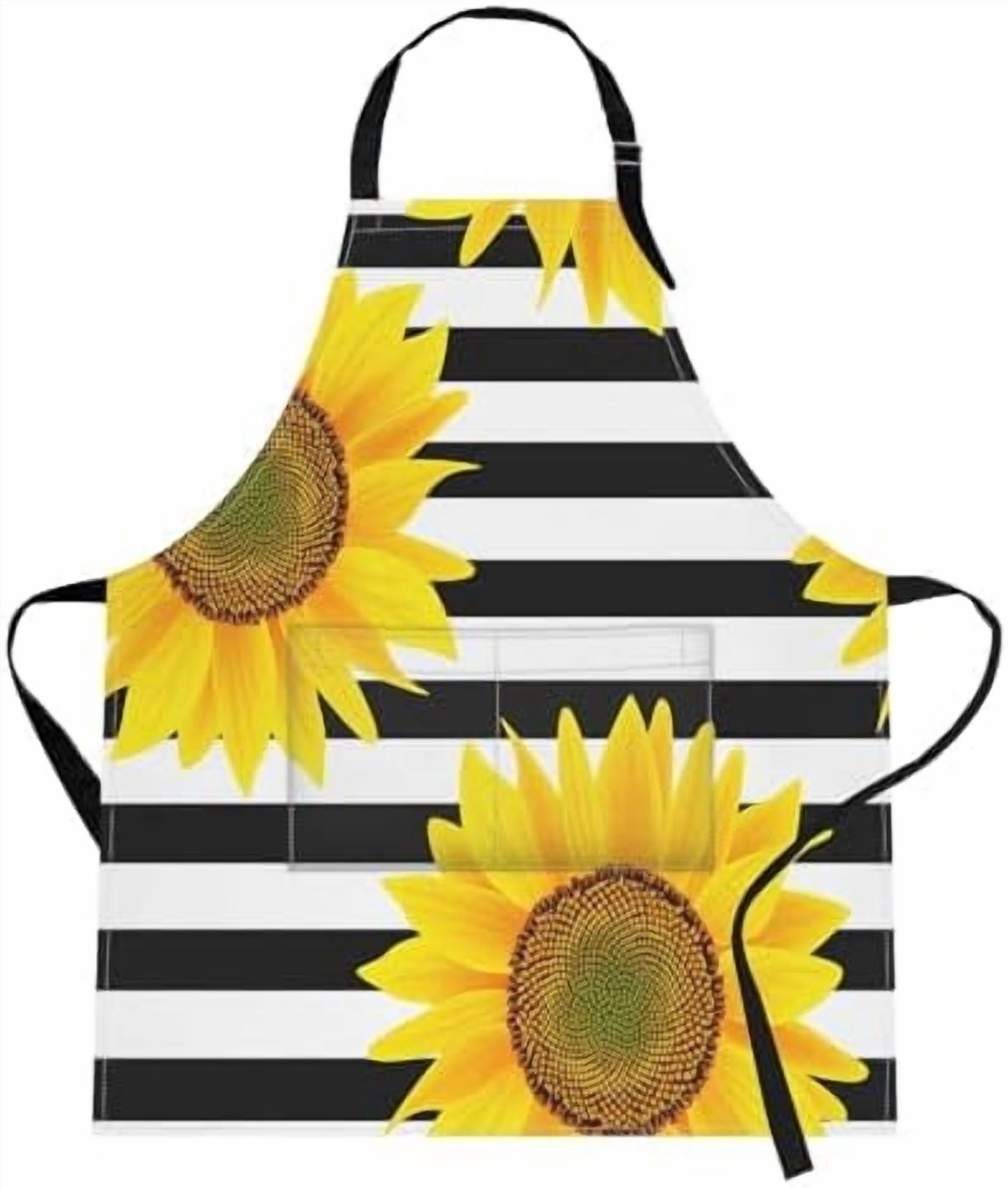 Apron Home Kitchen Cooking Baking Gardening for Women Men with Pockets ...