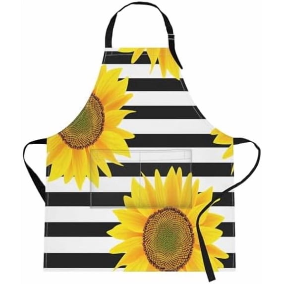 Apron Home Kitchen Cooking Baking Gardening for Women Men with Pockets ...