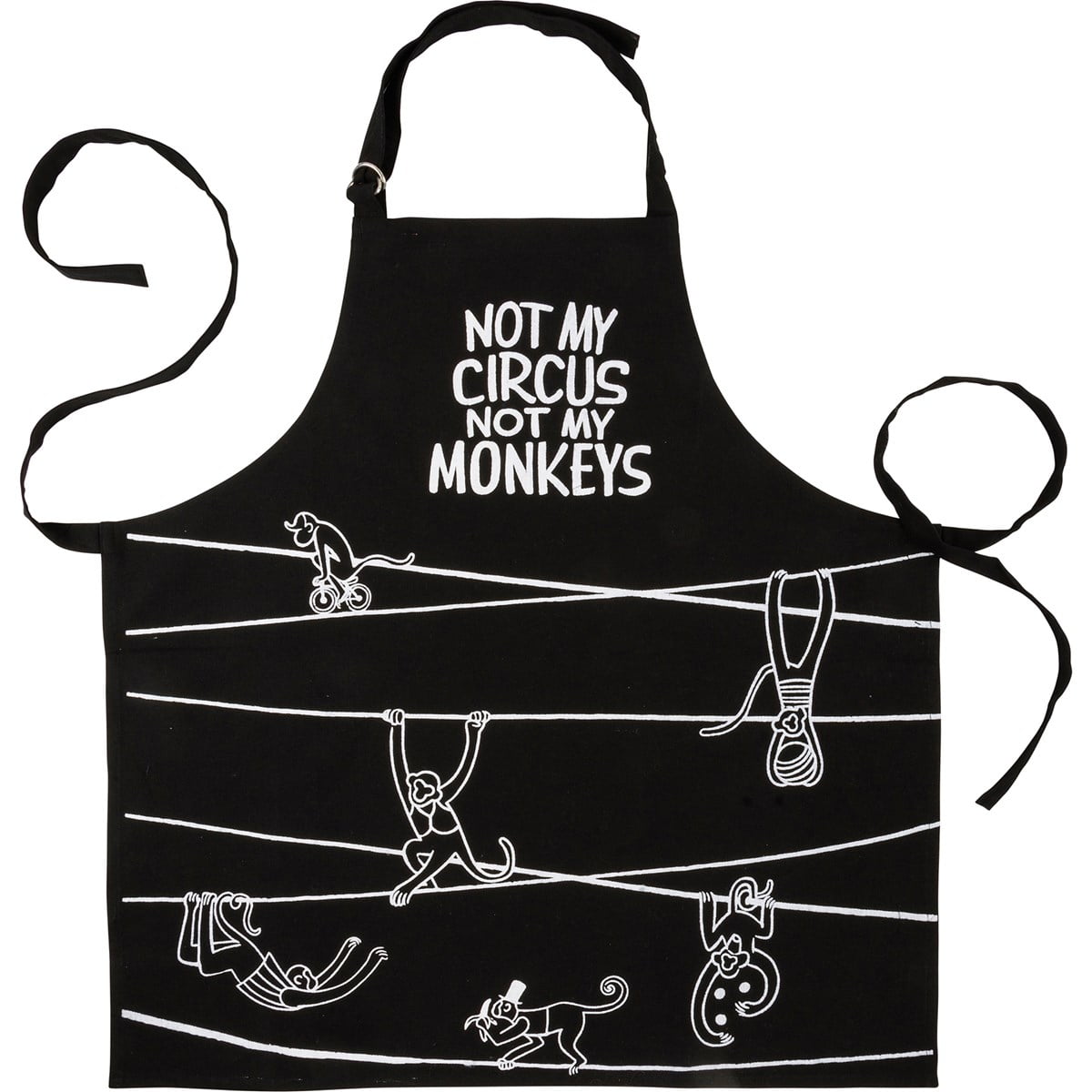 Not My Circus Not My Monkeys Apron | 27.50" x 28" - Walmart.com