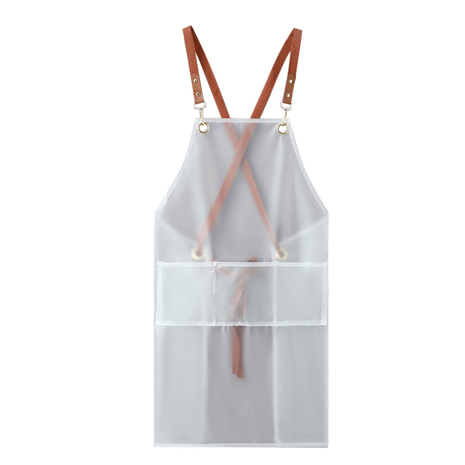 Apron Oil-proof Overalls Household Kitchen Back TPU Cooking Apron for ...