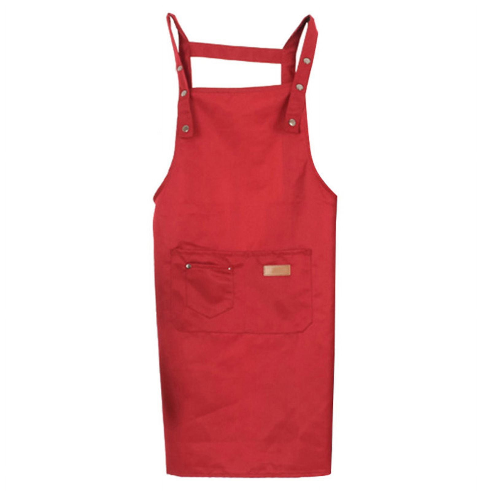 Apron Practical with Pocket Cotton Sleeveless Comfortable Cooking Apron ...