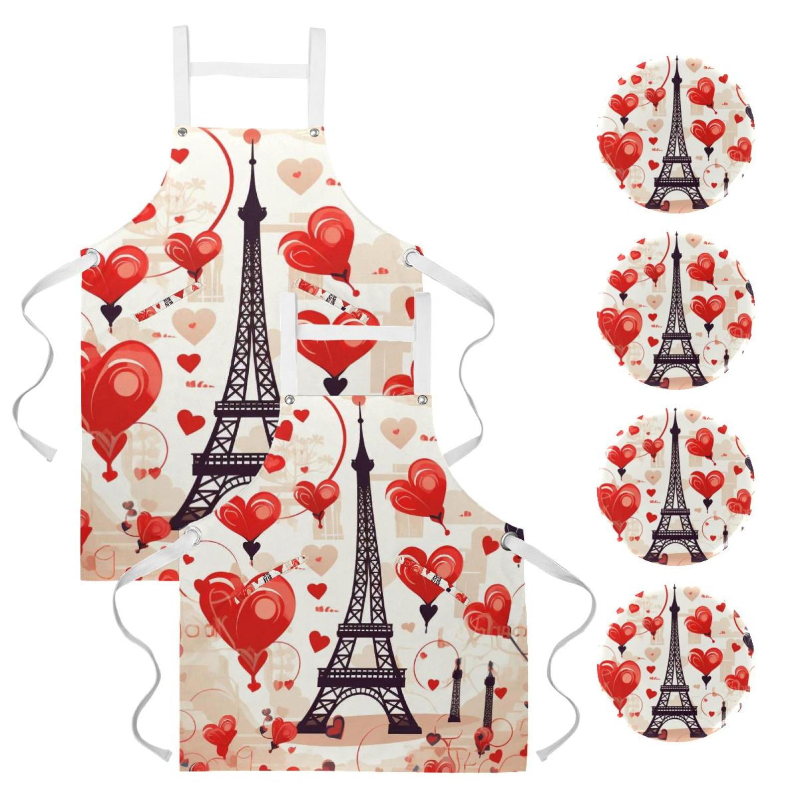 Apron Women 2 Pack Waterproof with Pockets and Badge, Includes Pins and ...