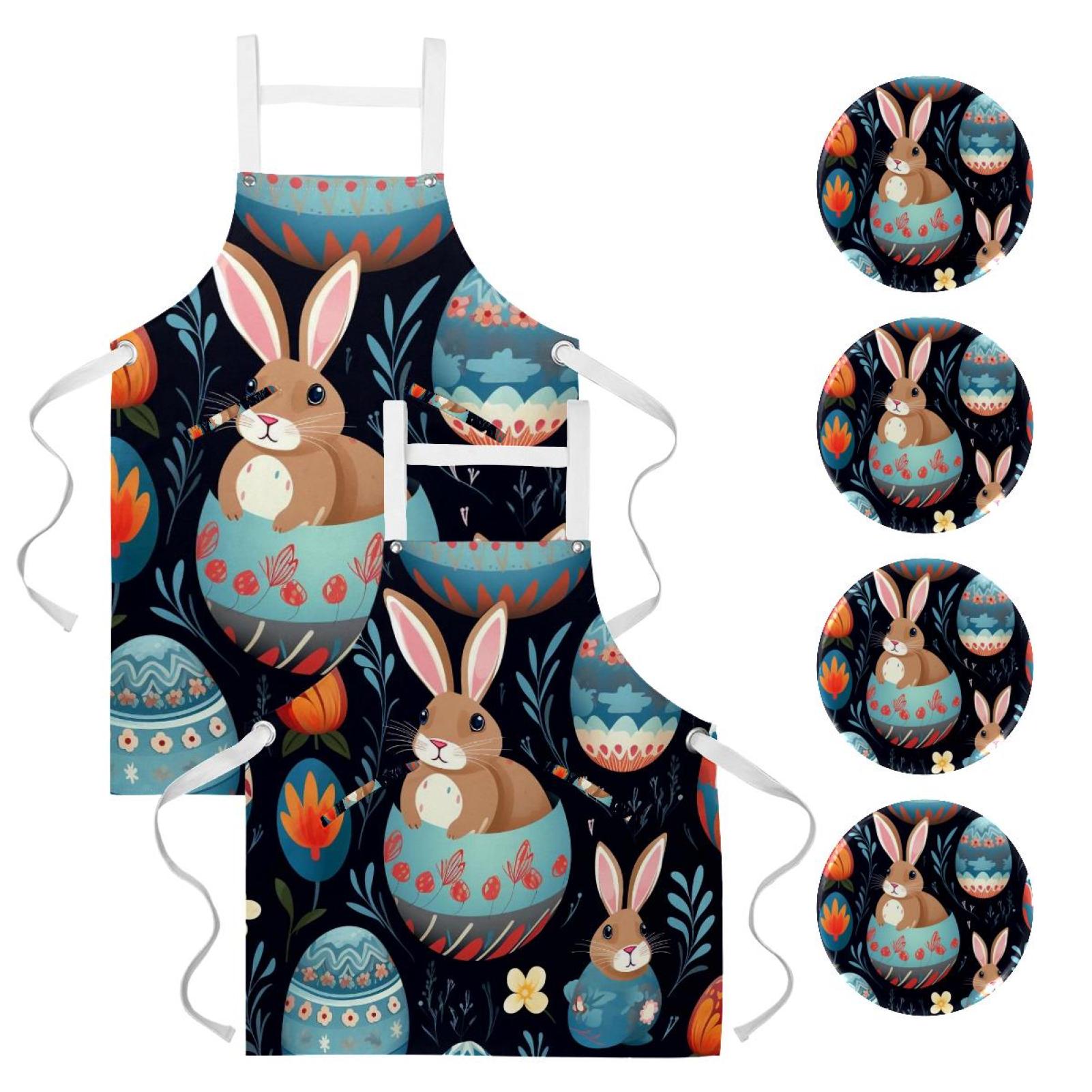 Apron Women 2 Pack Waterproof with Pockets and Badge, Includes Pins and ...