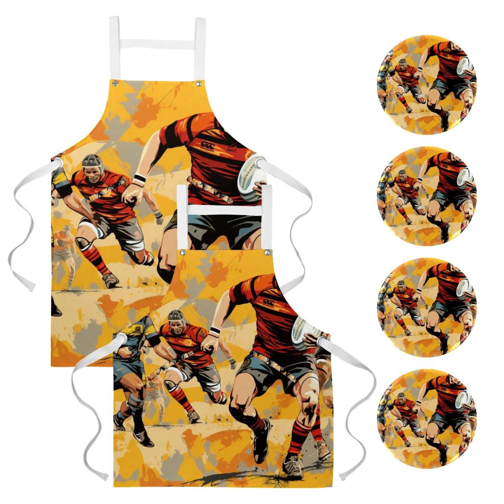 Apron Women 2 Pack Waterproof with Pockets and Badge, Includes Pins and ...