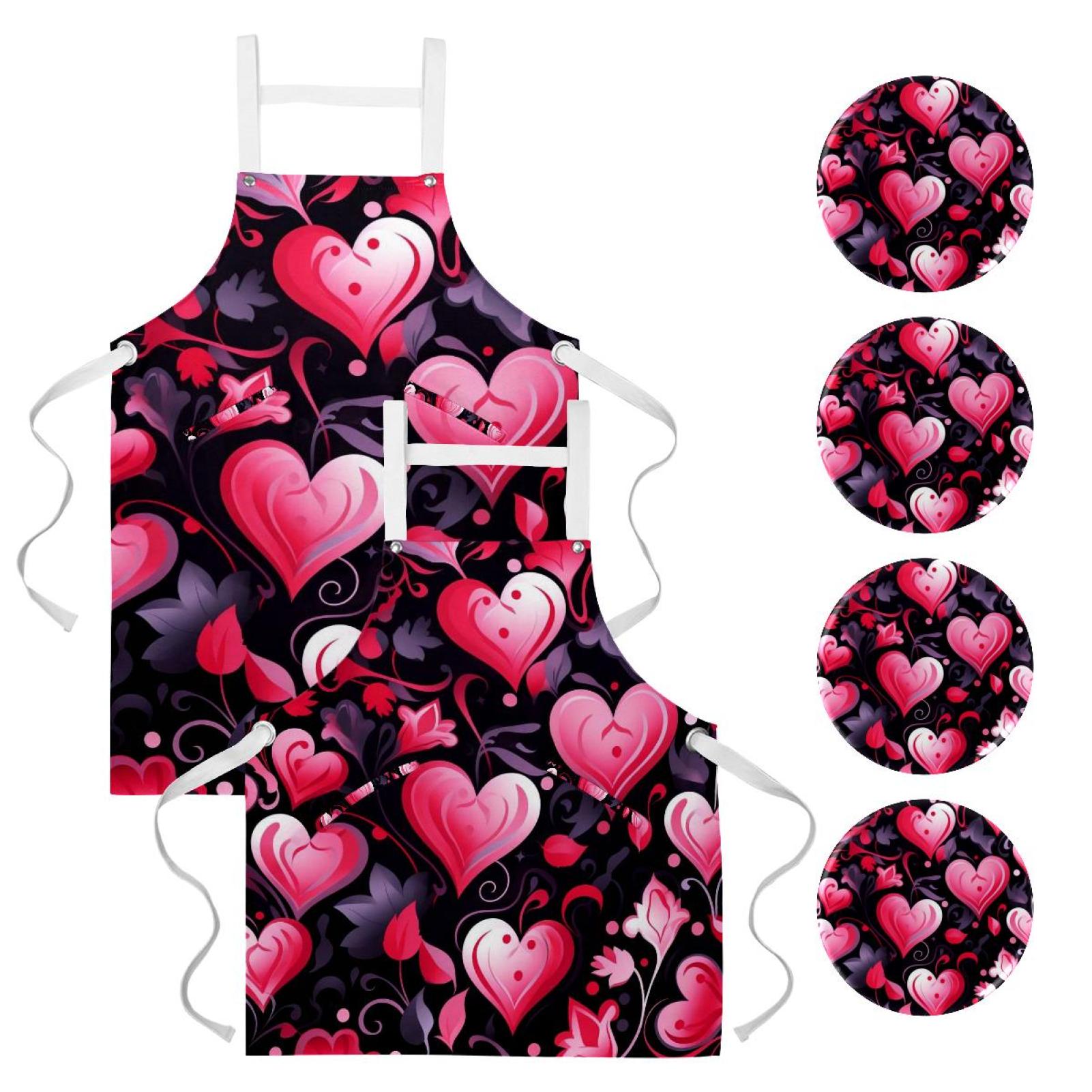 Apron Women 2 Pack Waterproof with Pockets and Badge, Includes Pins and ...