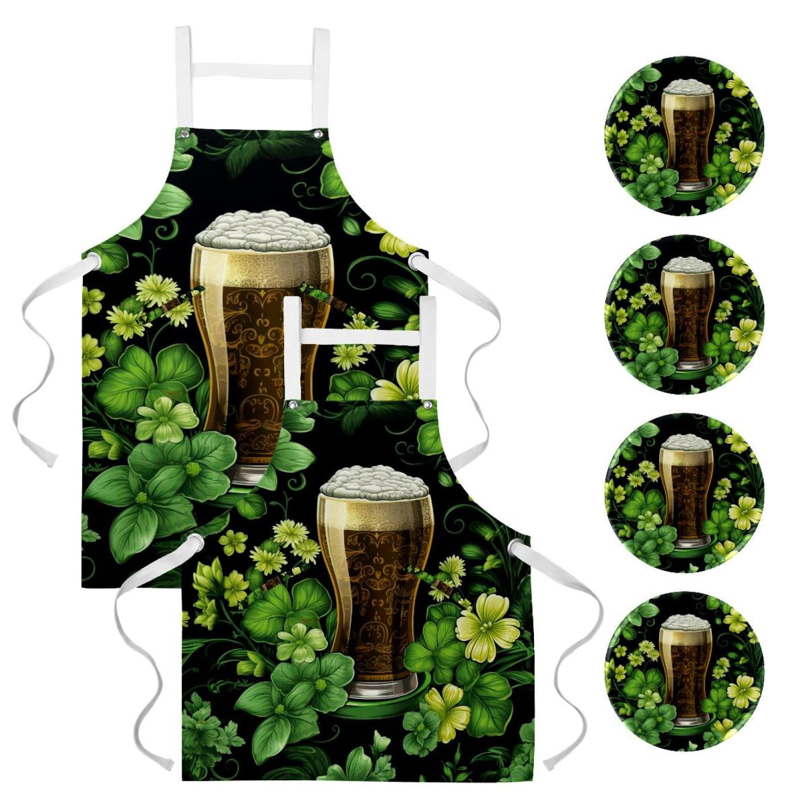 Apron Women 2 Pack Waterproof with Pockets and Badge, Includes Pins and ...