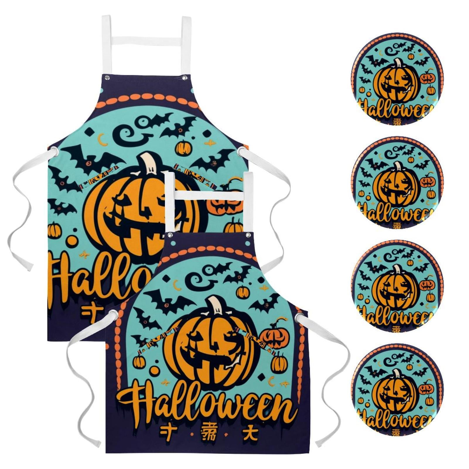 Apron Women 2 Pack Waterproof with Pockets and Badge, Includes Pins and ...