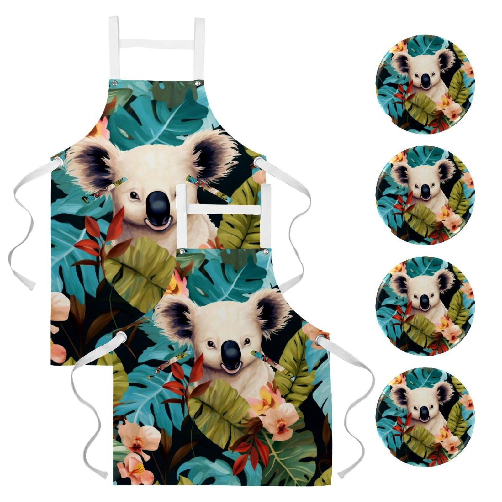 Apron Women 2 Pack Waterproof with Pockets and Badge, Includes Pins and ...