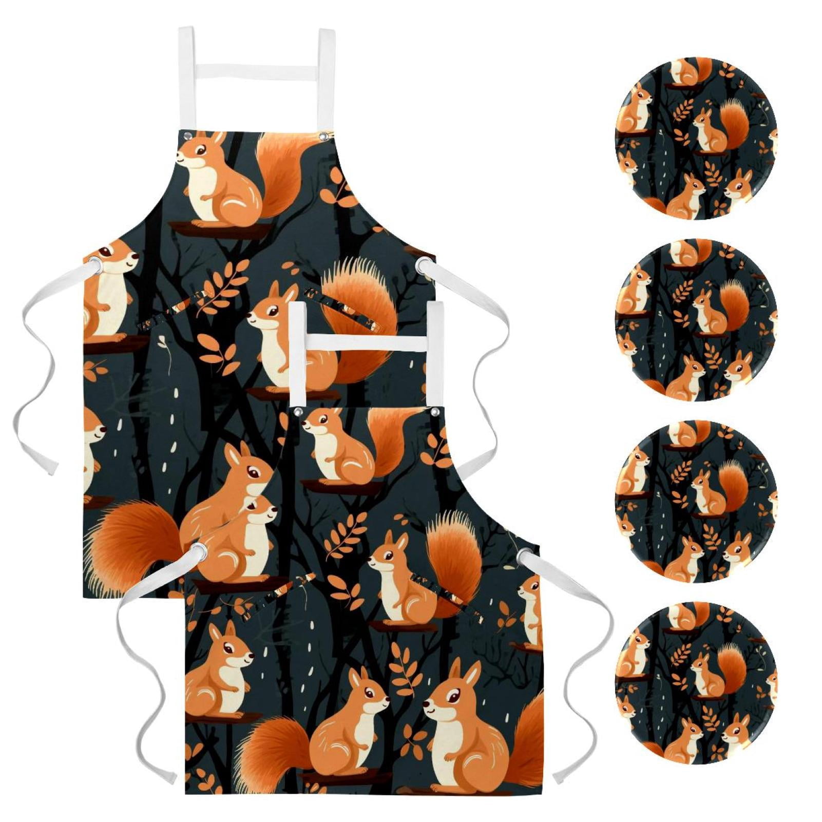 Apron Women 2 Pack Waterproof with Pockets and Badge, Includes Pins and ...