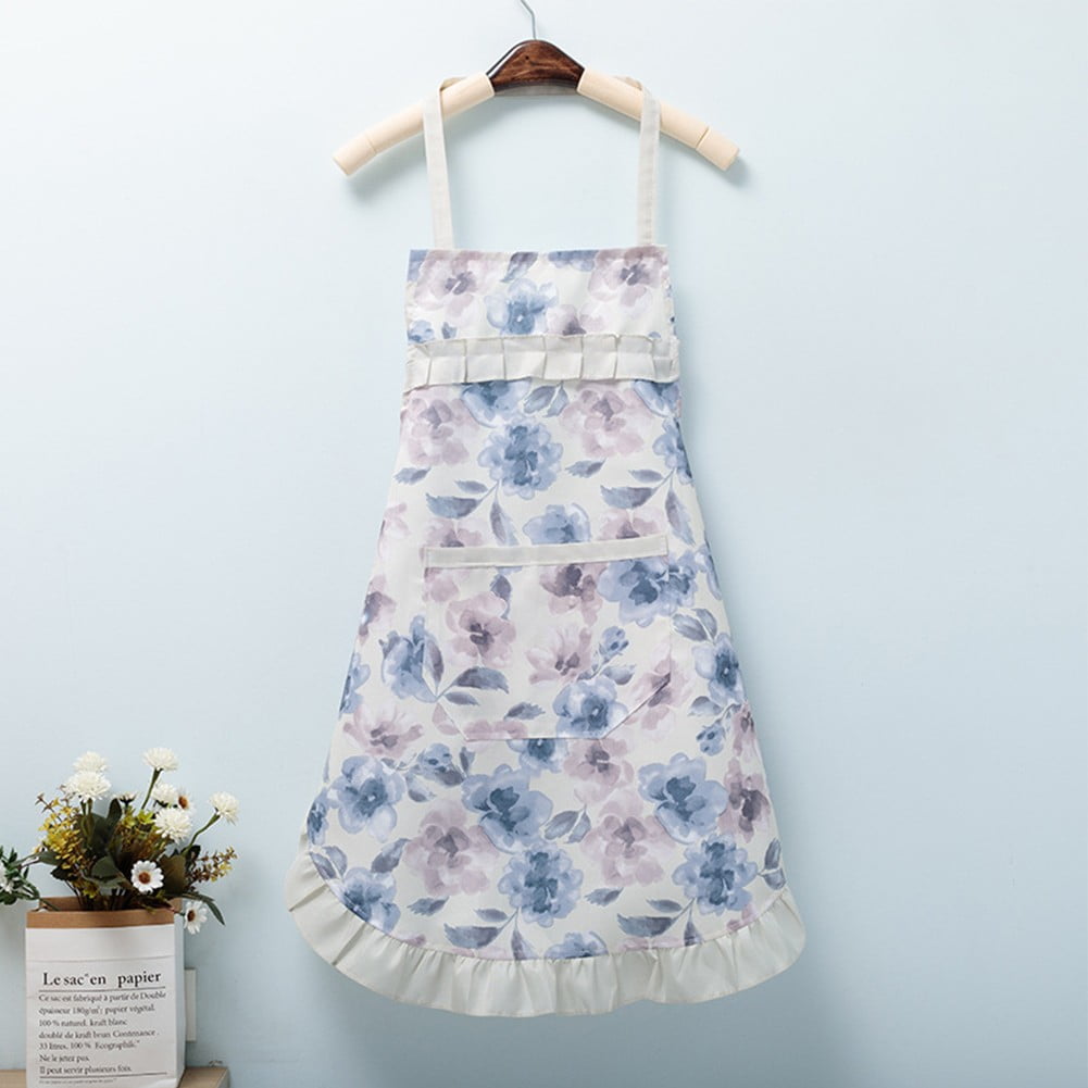 Apron with Pocket Waterproof for Woman Housework Kitchen Cooking BBQ ...