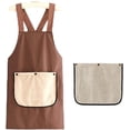 Apron with Pockets for Women and Men Cross Back Design with Towel ...