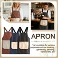 Apron with Pockets for Women and Men, Cross Back Design with Towel ...