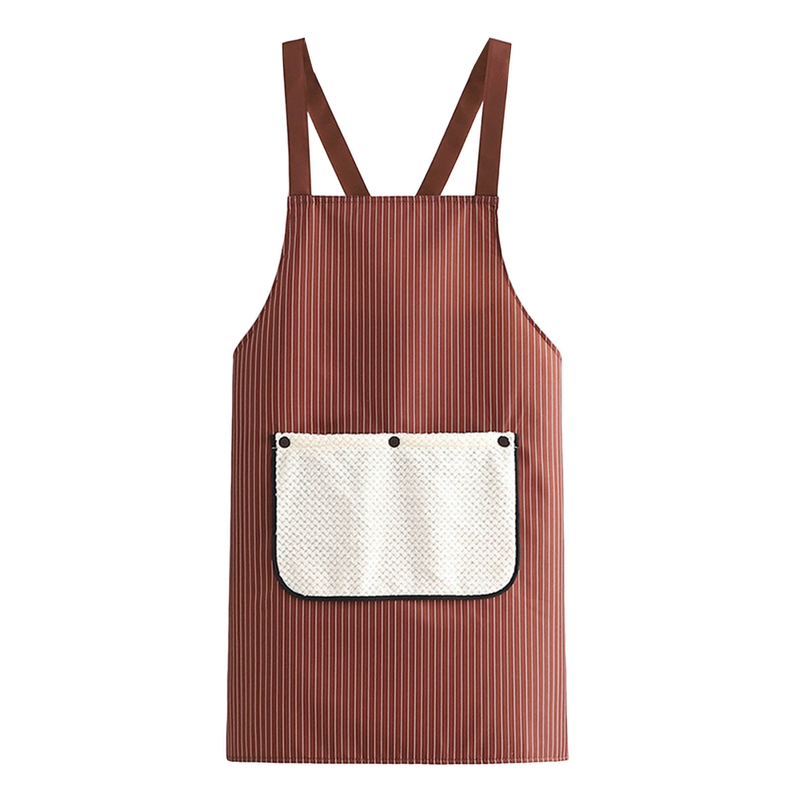 Apron with Practical Pockets Towel Cross Back Design Machine Washable ...