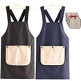 Apron with Towel Attached and Pockets for Women Men, 2026 Cross Back ...