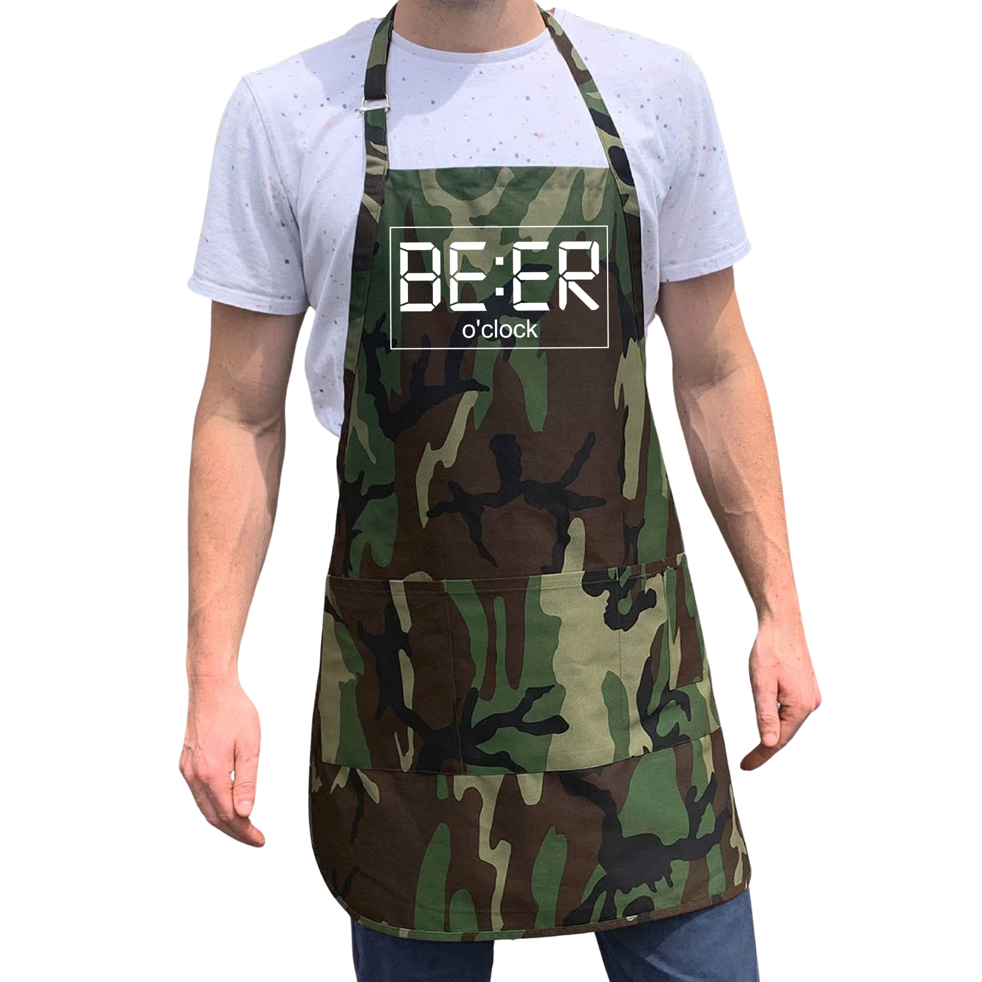 ApronMen, Funny Aprons For Men - Beer O'Clock - 100% Cotton with ...