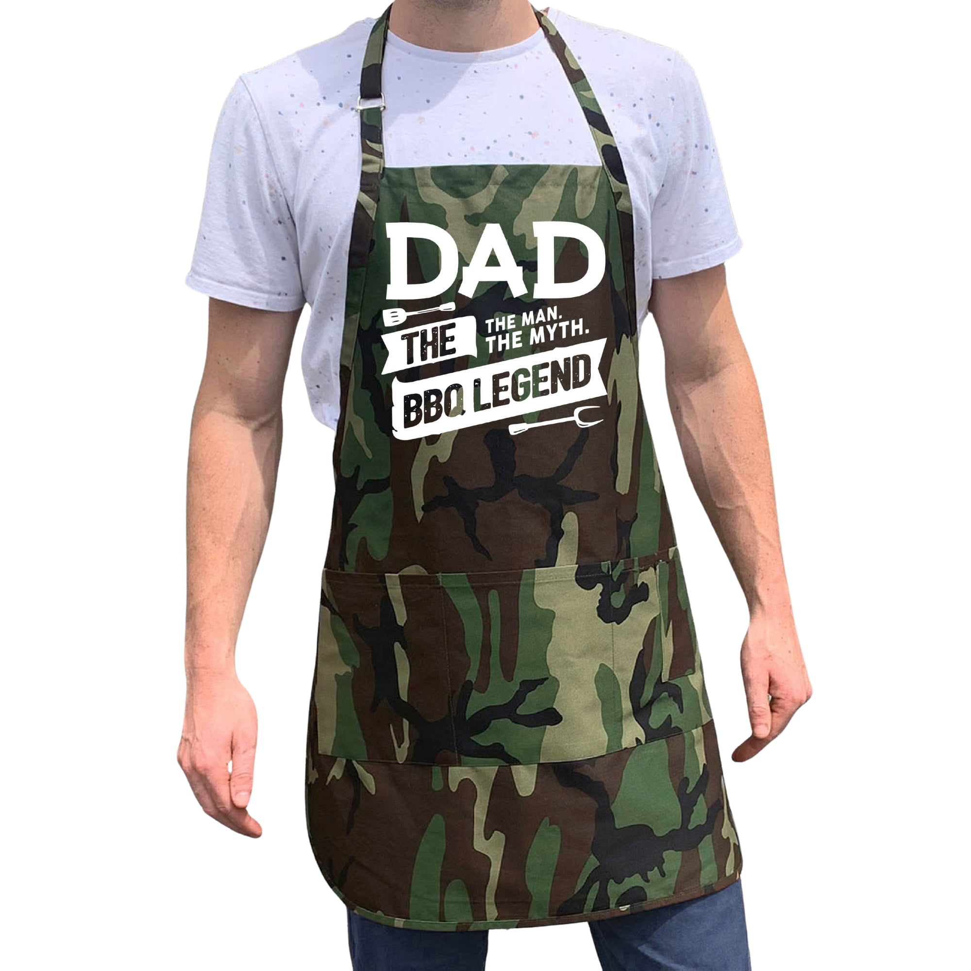 ApronMen, Funny Aprons For Men - Dad. The Man. The Myth. - 100% Cotton ...