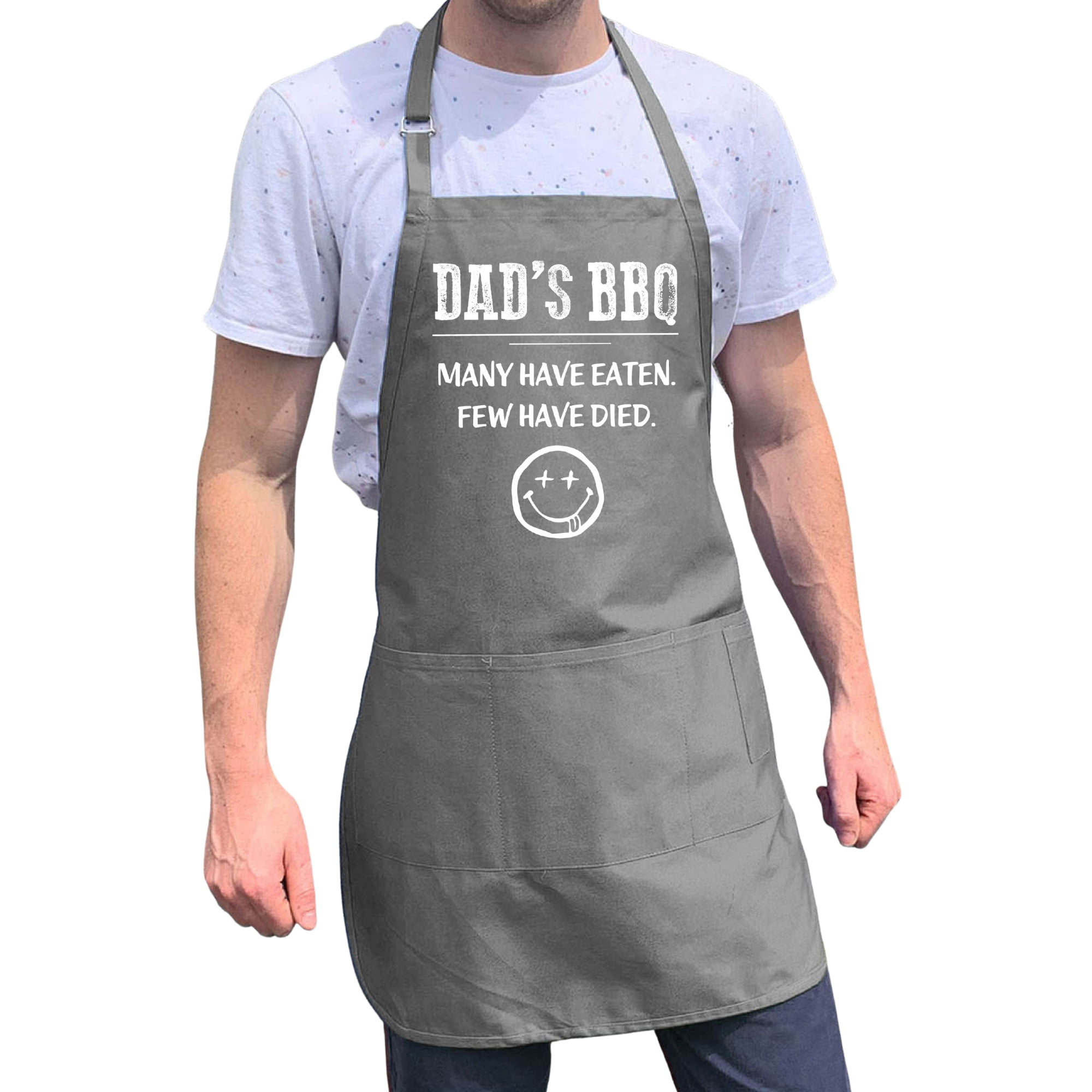 ApronMen, Funny Aprons For Men - Dad's BBQ - 100% Cotton with Pockets ...
