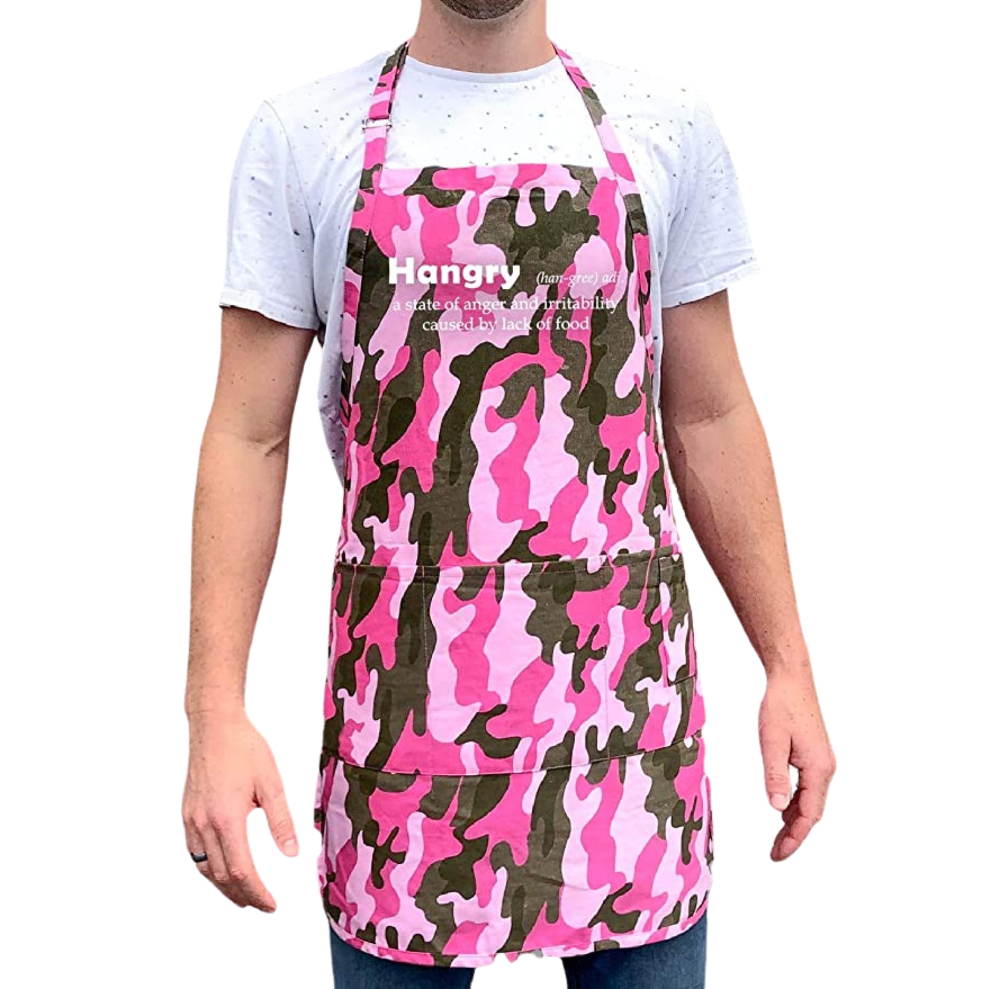 ApronMen, Funny Aprons For Men - Hangry Definition - 100% Cotton with ...