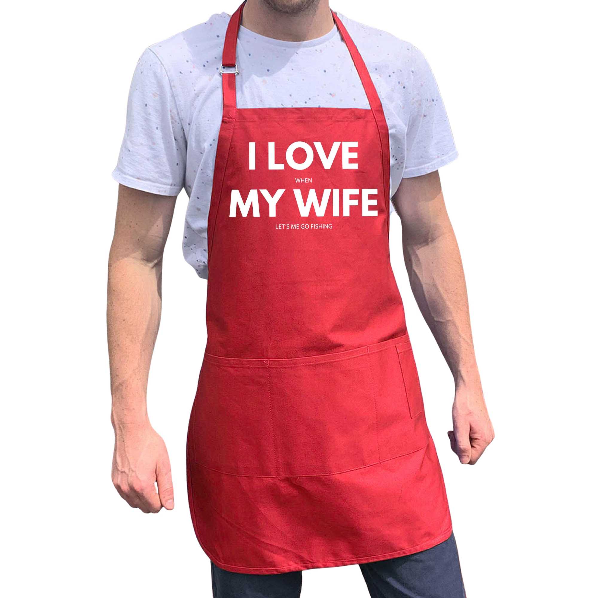 ApronMen, Funny Aprons For Men - I Love It When My Wife Lets Me Go ...