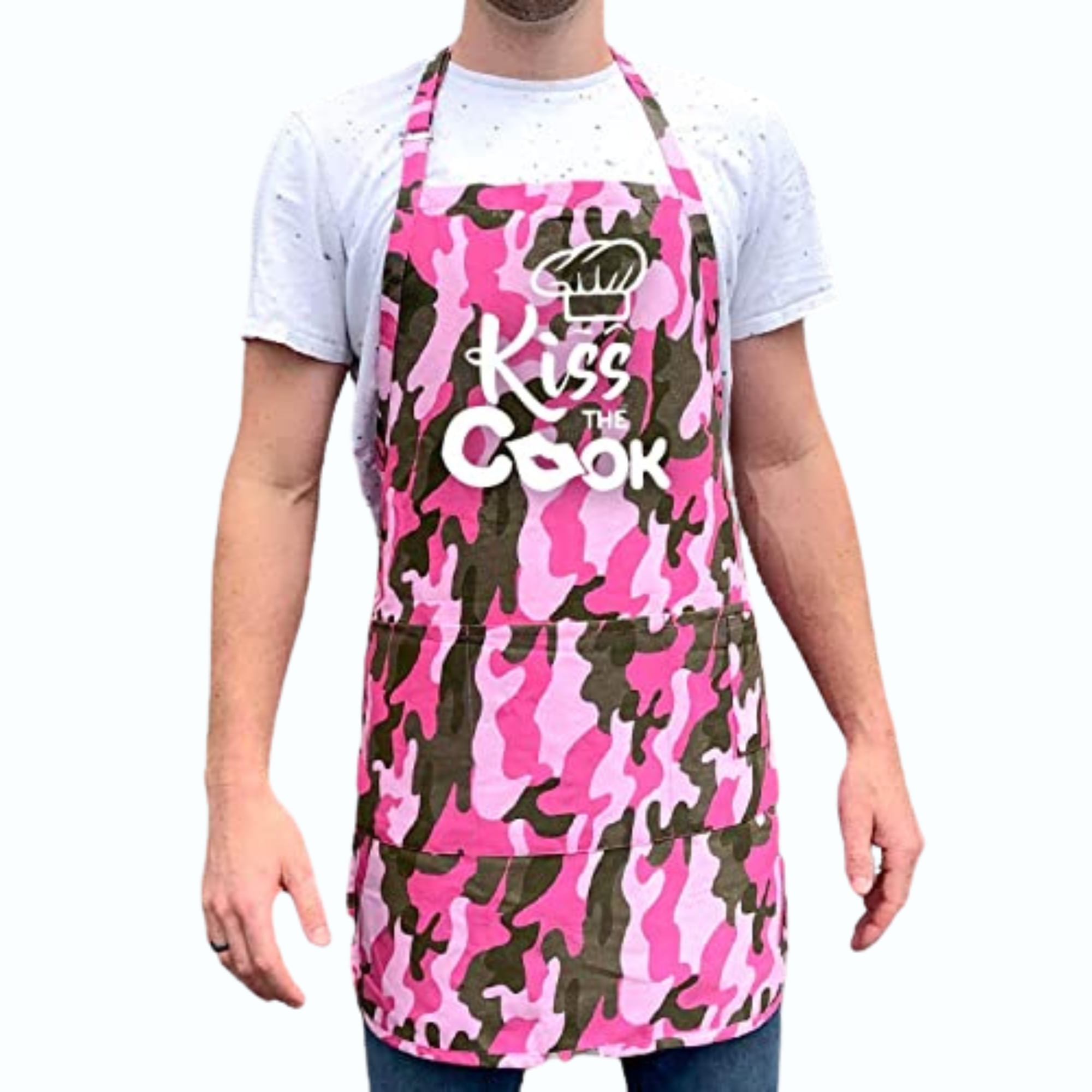 ApronMen, Funny Aprons For Men - Kiss the Cook - 100% Cotton with ...