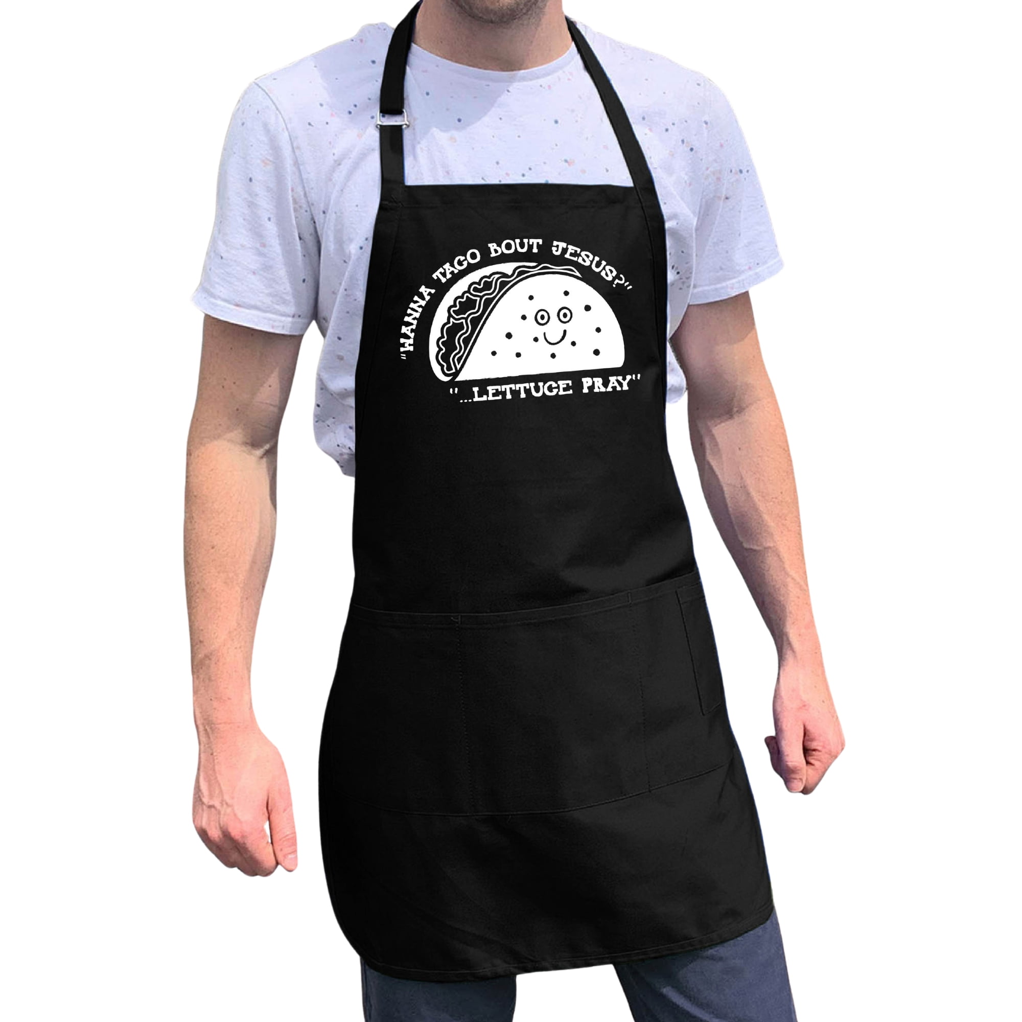ApronMen, Funny Aprons For Men - Wanna Taco Bout Jesus? - 100% Cotton ...