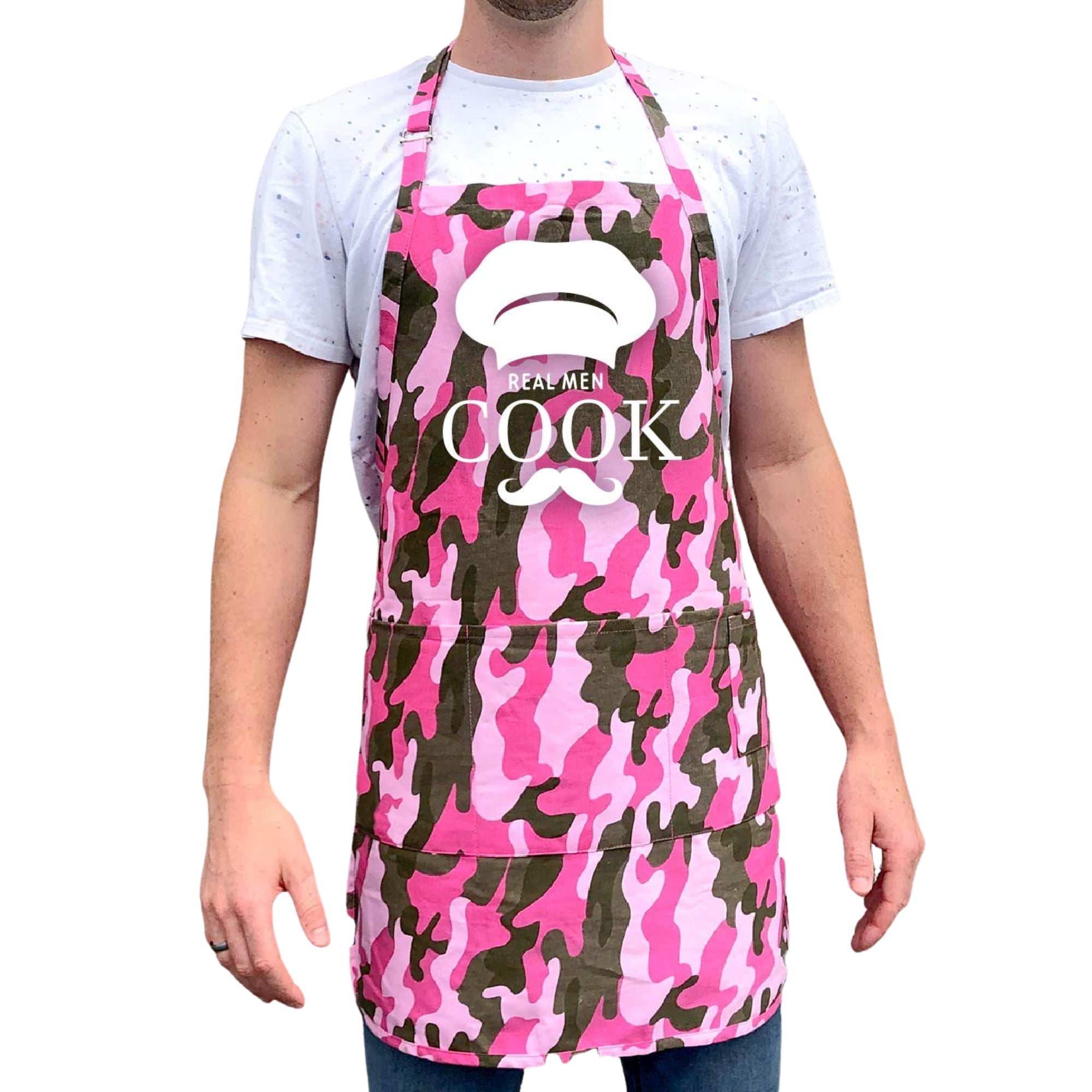 Apronmen, Funny Aprons for Men - Real Men Cook- 100% Cotton with ...