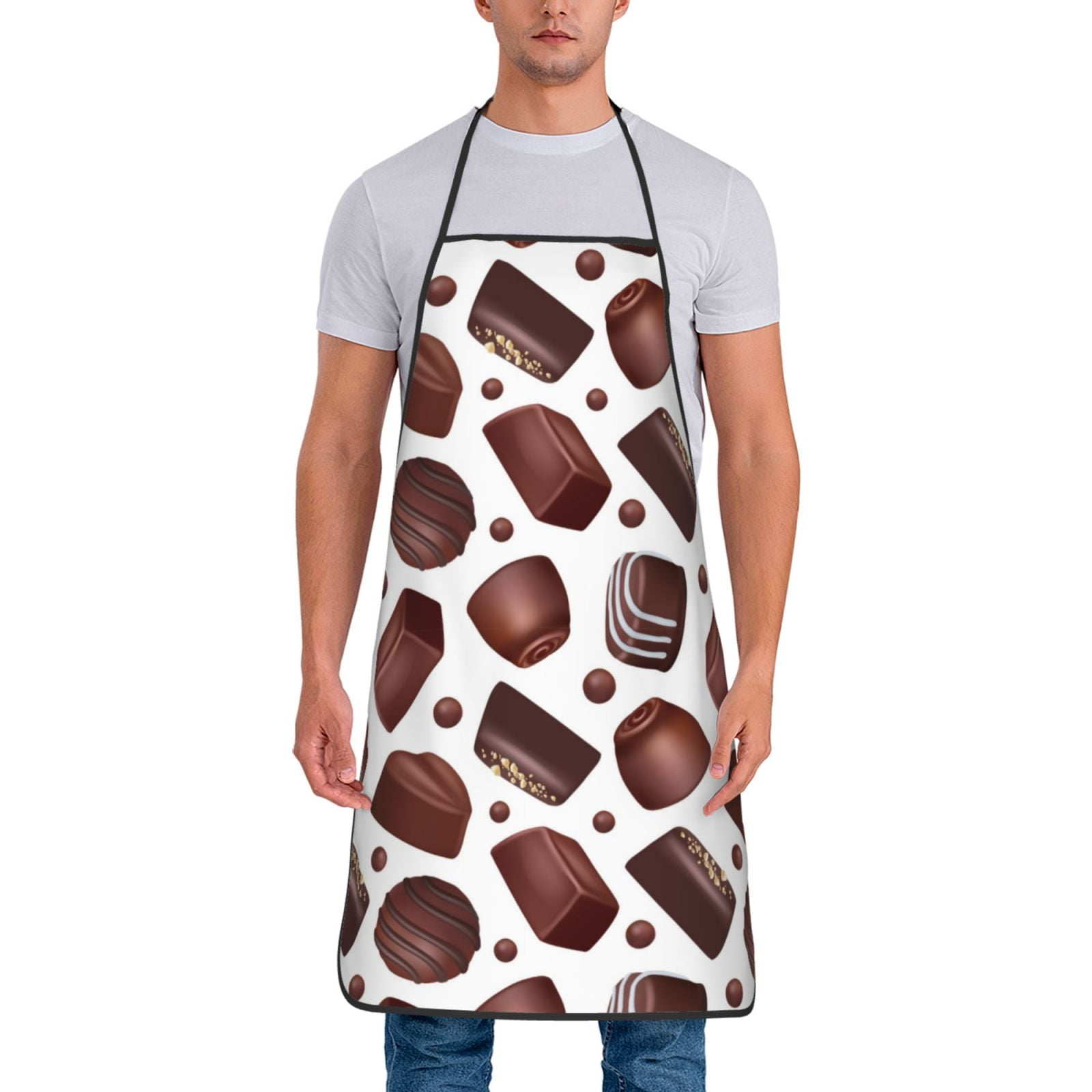 Aprons for Men Women - Chocolate Pattern No.9040 Cooking Kitchen Apron ...