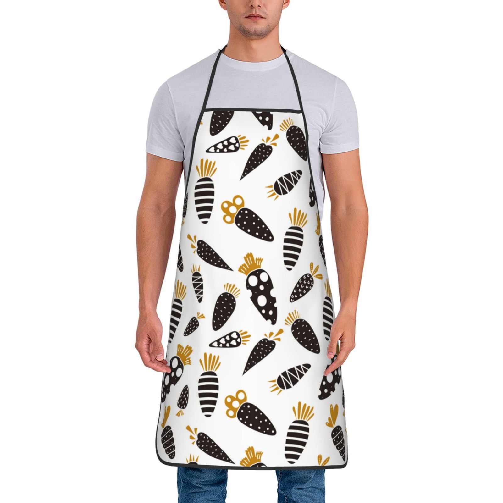 Aprons for Men Women - Cute Carrot Gold Cooking Kitchen Apron Chef ...