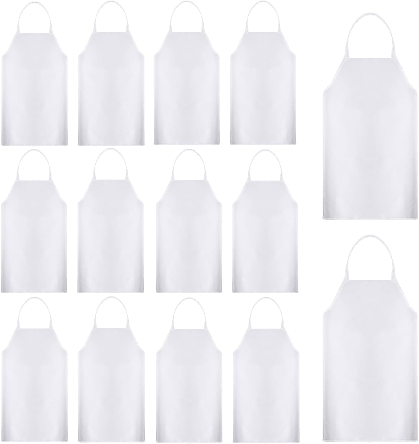 Aprons Unisex Bib Aprons,6 Pack Bib Apron,White Aprons Bulk,White Chef ...