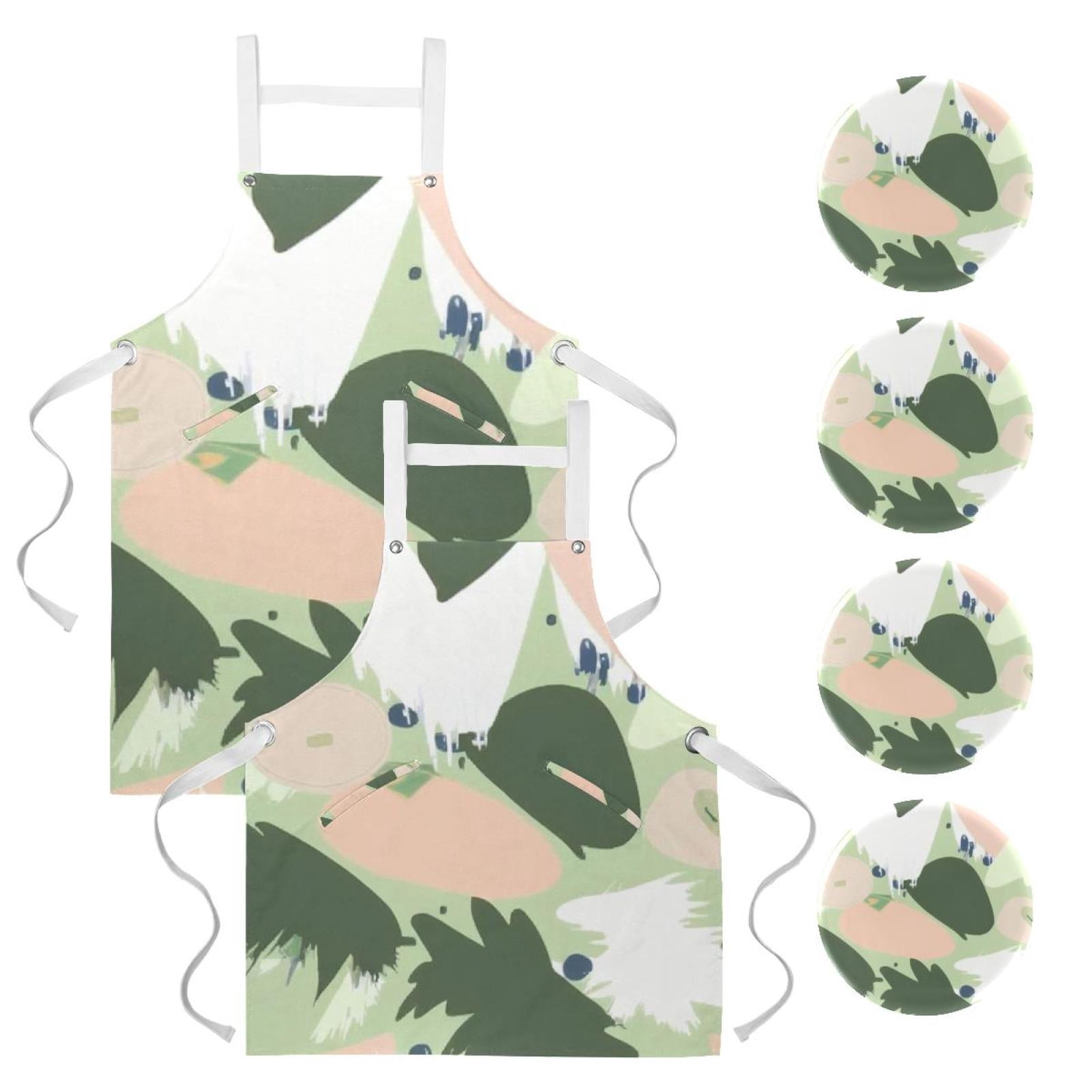 Aprons for Women Men Chef With Pockets - 2 Pack Abstract Graffiti ...