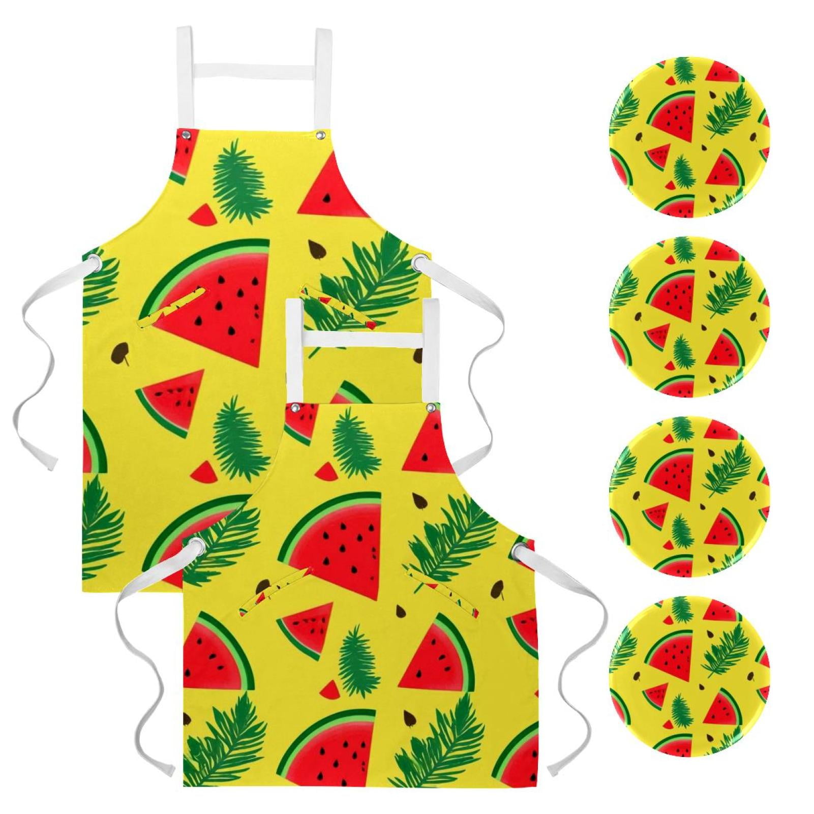 Aprons for Women Men Chef With Pockets - 2 Pack Summer Ice Cream ...