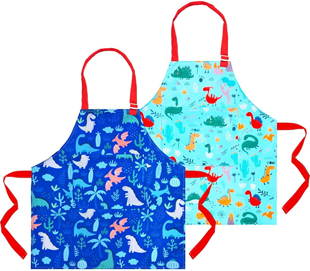 Aprons for Kids, Kids Art Apron Girls Boys Painting Apron with Pockets ...