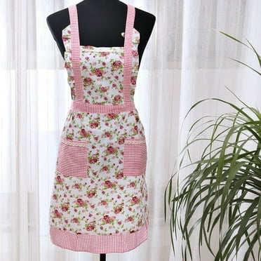 Mainstays Chef Kitchen Apron, 28" x 32" Coffee Cotton Bib Apron with ...