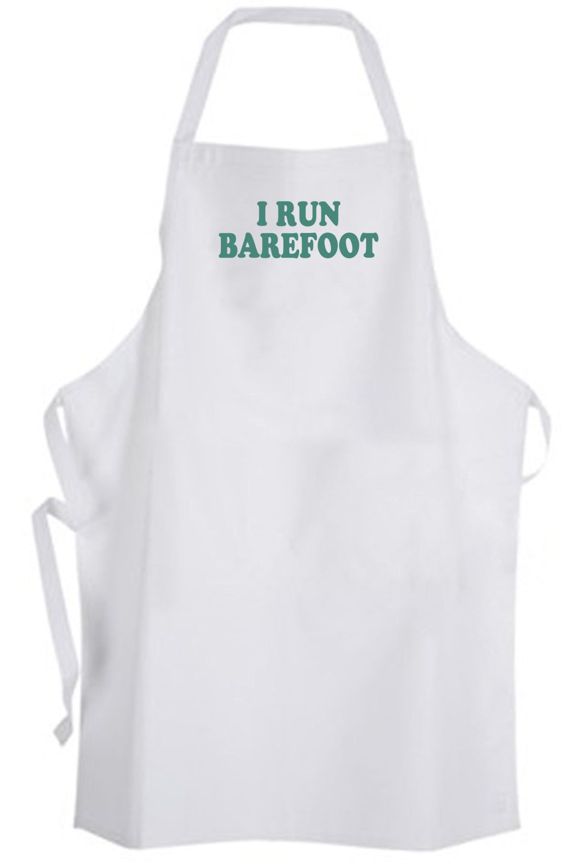 Aprons365 - I Run Barefoot – Apron - Love No Shoes Bare Feet - Walmart.com