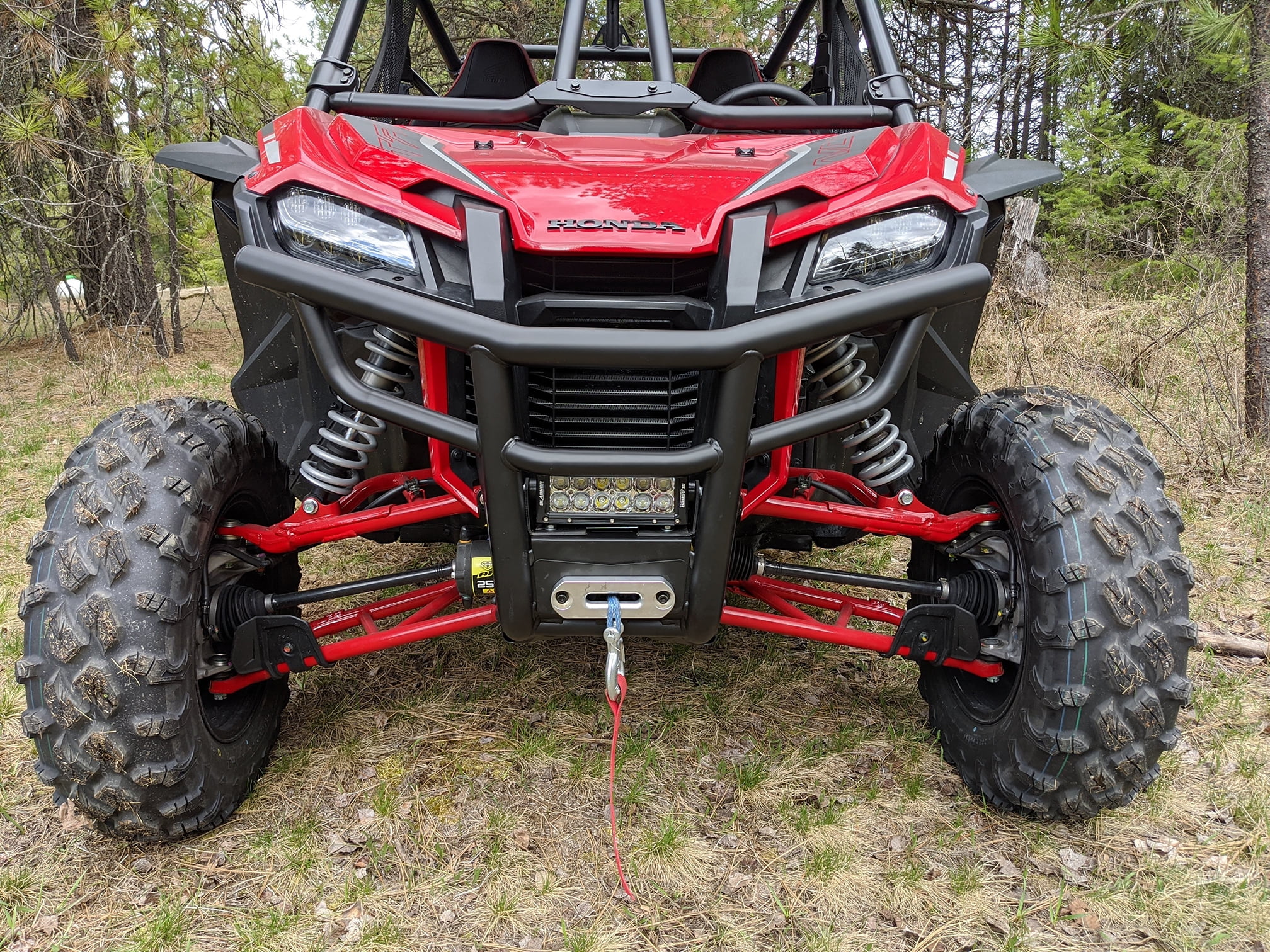 Aprove Tercel Front Trail Winch Bumper Brush Guard for Honda Talon ...
