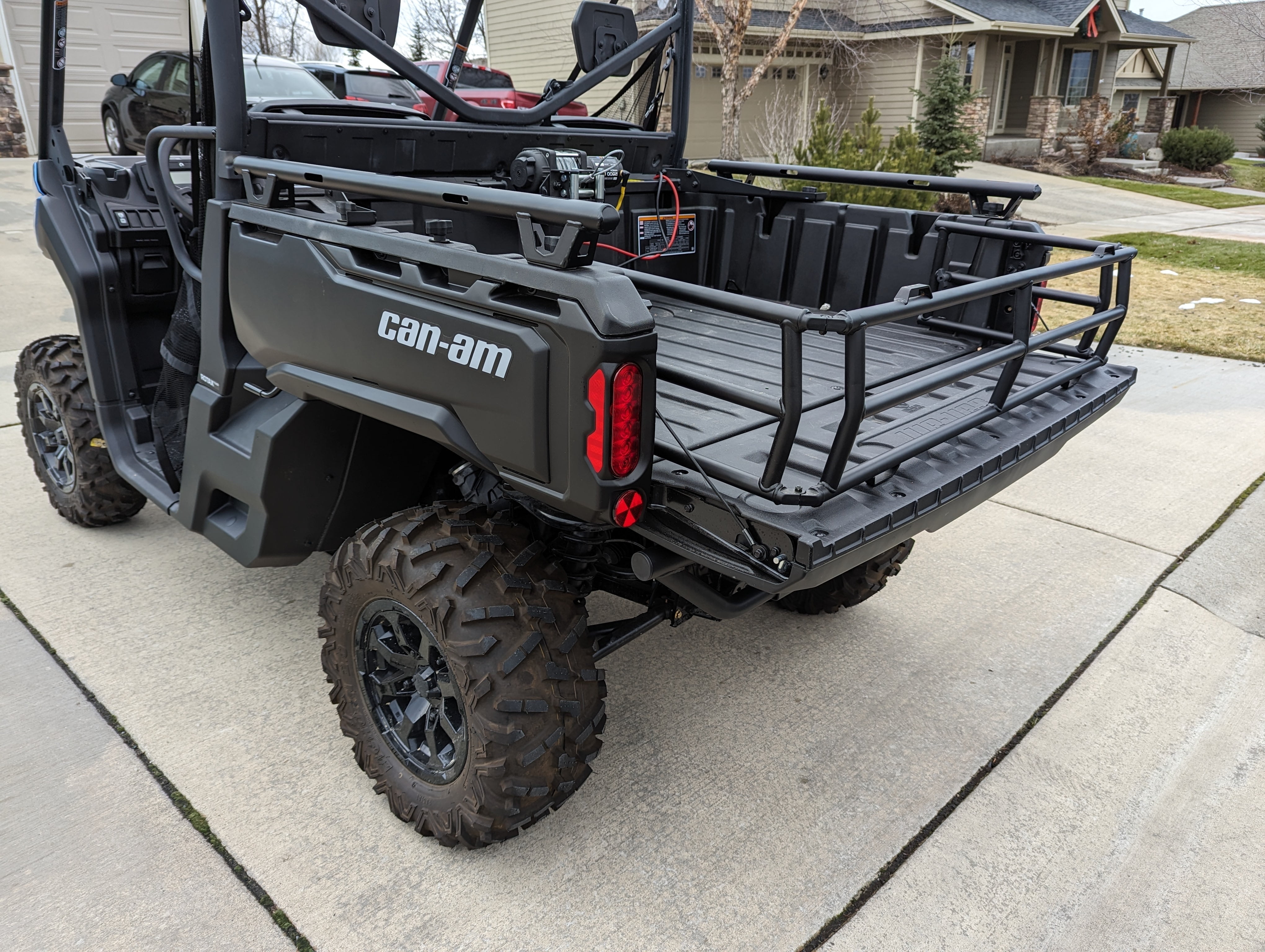 Aprove's Black Guardian Bed Extender(1 set) for UTV - Can-Am Defender ...